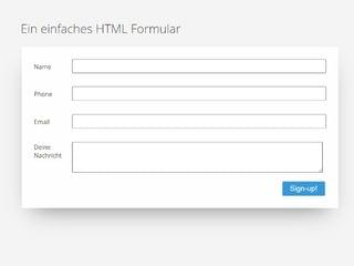 HTML Formulare - eine Einführung
