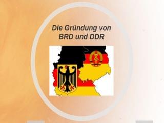 Gründung BRD und DDR
