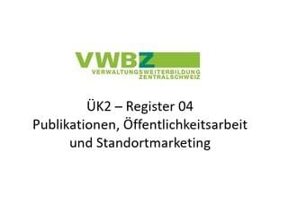ÜK2 Publikationen usw.