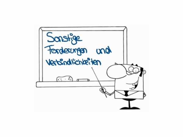 Sonstige Ford. und Verb.